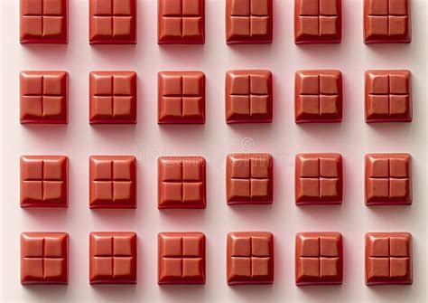 A Minimalist Composition With Red Cubes On A White Surface Stock Illustration Illustration Of