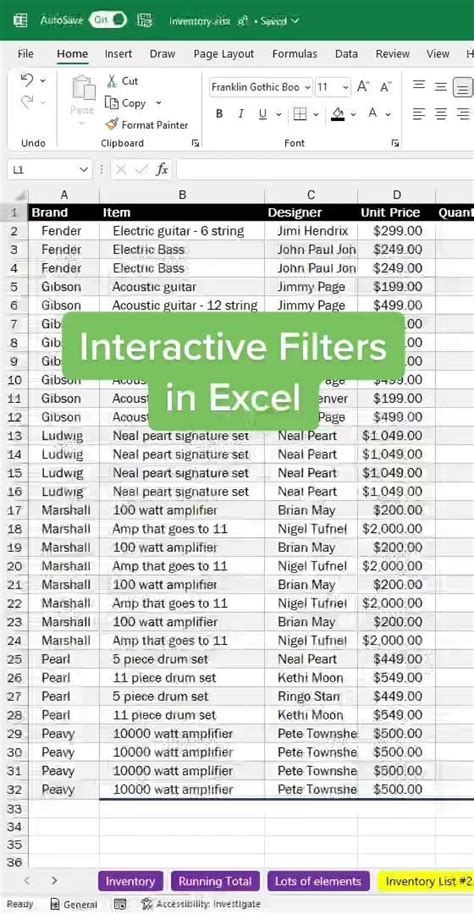 Excel Interactive Filters Artofit