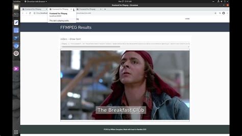 frontend for ffmpeg in php 100 actions youtube