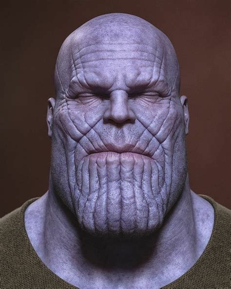 Thanos Face Thanos Makeup How To Draw Thanos Face Thanos Close Up