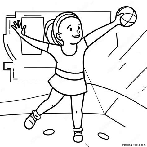 Caitlin Clark Shooting A Three Point Shot Coloring Page Coloring