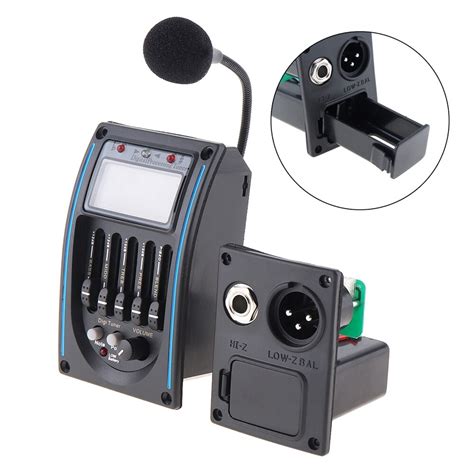 고품질 경량 Lc5 밴드 어쿠스틱 일렉트릭 기타 프리 앰프 Eq 이퀄라이저 픽업 튜너 마이크 포함기타 구성품 And 액세서리 Aliexpress