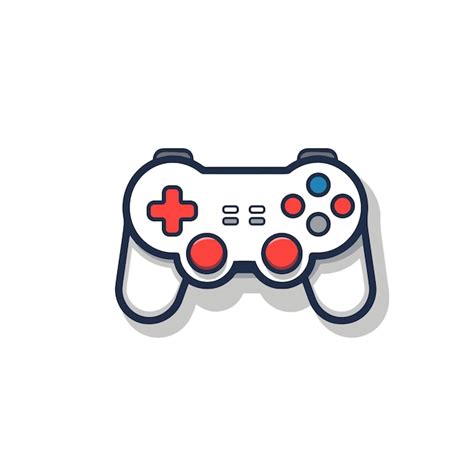 Premium Vector Joystick Gamepad Line Icon Flat Color Vector Illustration