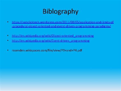 Software Development Unit 6 What Is Procedural Programmes