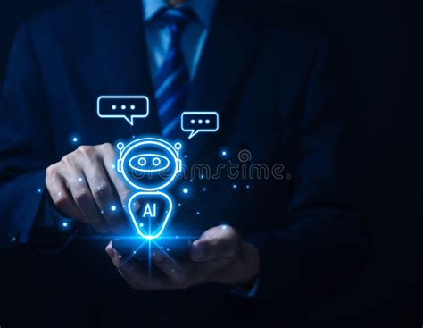 Intelligent Digital Chatbot Chat Assistant Robots Of Customers Access Information Online