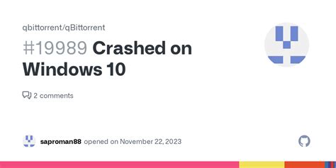 Crashed On Windows Issue Qbittorrent QBittorrent GitHub