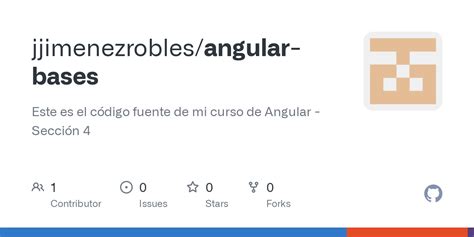 github jjimenezrobles angular bases este es el código fuente de mi