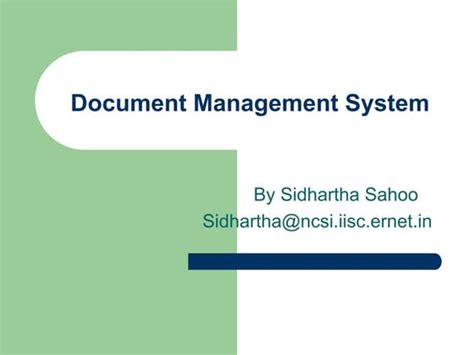 Document Management System Dms Pptx Operating Systems Computer