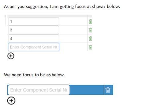 Focus Issue In Repeat Grid Layout Support Center