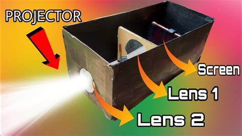 How To Make Projector With Real Lens Arrangement Smartphone Projector Youtube