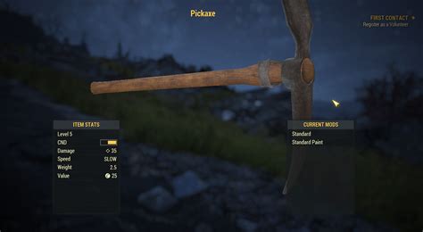 2k Pickaxe Retexture Working Version Fallout 76 Mod Download