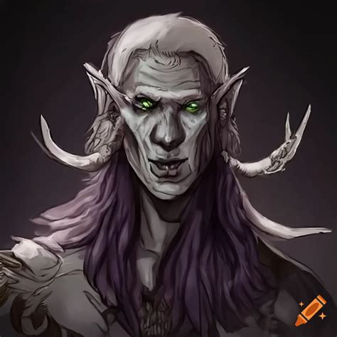 Male Dark Elf Druid With Wild Magic On Craiyon