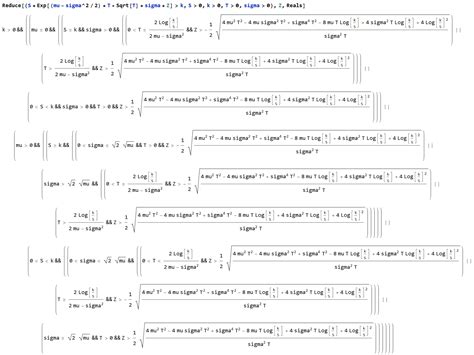 Equation Solving Unable To Solvereduce Geometric Brownian Motion