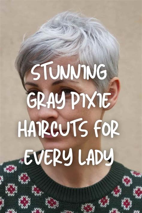 30 Stunning Gray Pixie Haircuts For All Ages