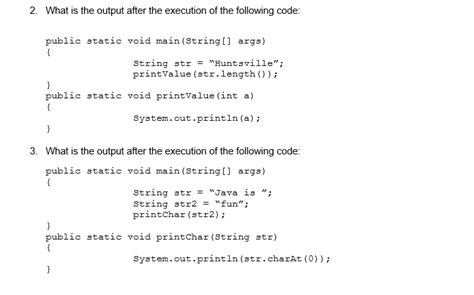 Solved 2 What Is The Output After The Execution Of The