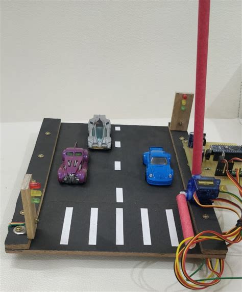 vigyanics smart and intelligent zebra crossing project with barriers