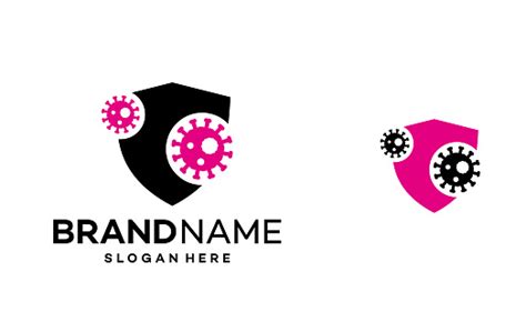 프로텍터 코로나 아이콘 로고 디자인 템플릿 일러스트 레이션 벡터 3차원 형태에 대한 스톡 벡터 아트 및 기타 이미지 3차원 형태 개념 검사 보기 Istock