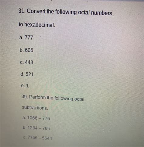 Solved Convert The Following Numbers From The Base Shown Chegg Com