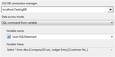Sql Server Loop Over Company Names Ssis 2008 Stack Overflow
