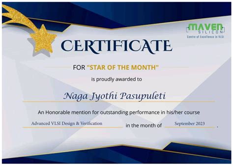 Hello Connections Im Really Very Happy To Share That I Got Star Of The Month ⭐ Certificate 2nd