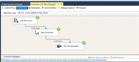 Designing A Simple Ssis Package Using Sql Server 2016