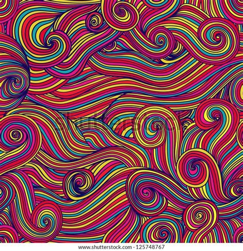Seamless Waves Texturewavy Backgroundcopy That Square Stock Vector Royalty Free 125748767