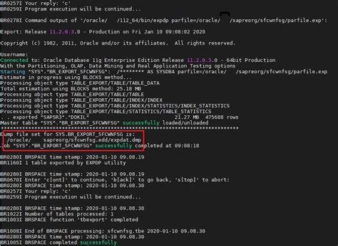 Sap Basis Administrator Blog Export Db Tables Using Brtools