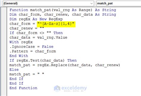 how to use regex to match patterns in excel 6 examples
