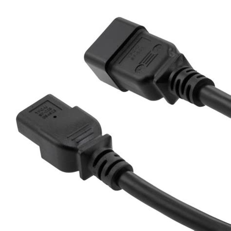 Iec C20 To Iec C21 High Temp Power Cord 20 Amp 15ft