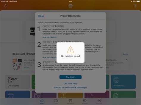 solved unable to print wirelessly using hp smart app or from window
