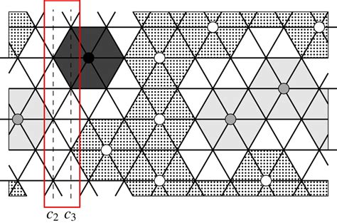 Example Of Hard‐core Configuration On The 6 × 9 Triangular Grid That