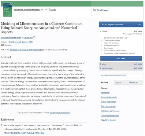 Pdf Modeling Of Microstructures In A Cosserat Continuum Using Relaxed Energies Analytical And