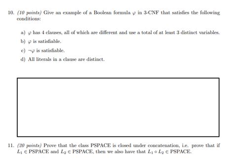 10 10 Points Give An Example Of A Boolean Formula
