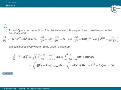 Solved Exercises Line Integral Pdf