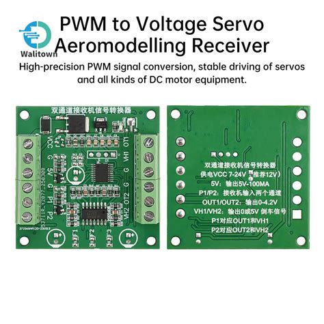 Pwm To Voltage Servo Aeromodelling Receiver Signal Converter Board