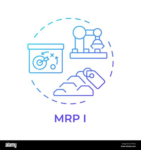Material Requirements Planning Blue Gradient Concept Icon Stock Vector Image And Art Alamy