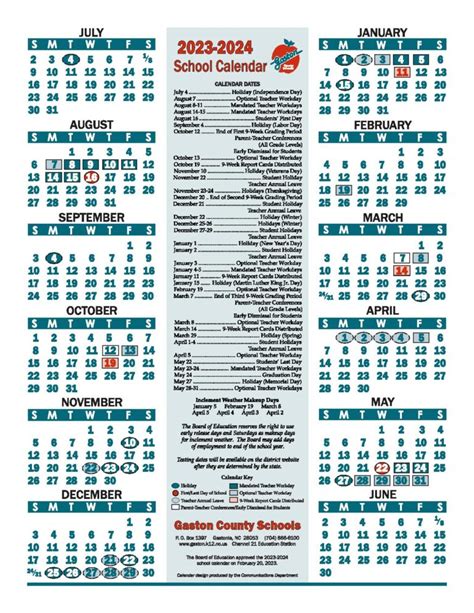 Gaston County Schools 2026 2027 Calendar