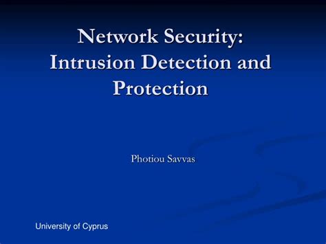 Ppt Network Security Intrusion Detection And Protection Powerpoint