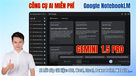 Tóm Tắt And Hỏi Đáp Dễ Dàng Với File Tài Liệu Cực Xịn Notebooklm Ai Gemini 15 Pro Miễn Phí