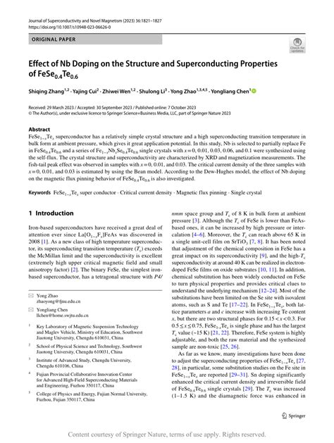 Effect Of Nb Doping On The Structure And Superconducting Properties Of