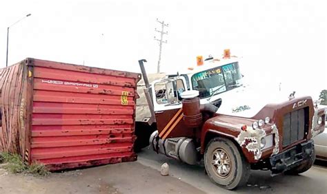 Five Container Truck Crashes Recorded Friday Lastma The Business Intelligence