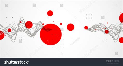 Vector Abstract Background Wireframe Dynamic Waves Stock Vector Royalty Free 1711605796