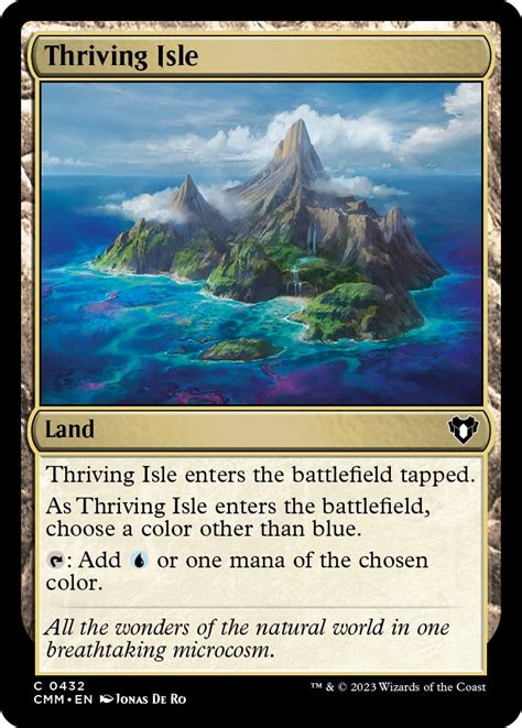 Thriving Isle Commander Masters Magic The Gathering