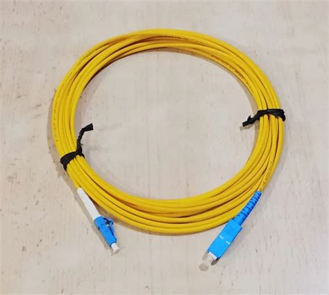 Ofc Patch Cords Ofc Sc To Sc Upc Single Mode Simplex Patch Cord 5mtrs Manufacturer From Chennai
