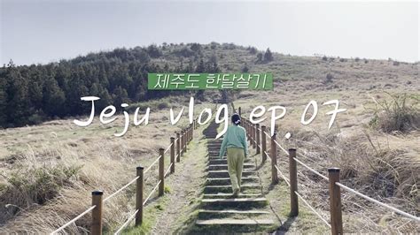 제주 Vlog 안녕은 영원한 헤어짐은 아니겠지요일주일에 하루만 하는 식당 Youtube