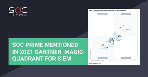 Soc Prime Mentioned As A Detection Content Provider In The 2021 Gartner Siem Magic Quadrant