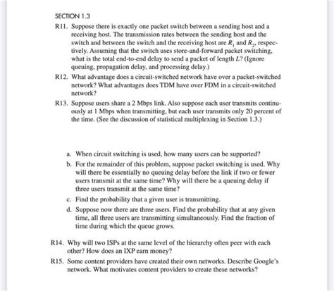 Solved Section 13 Rii Suppose There Is Exactly One Packet