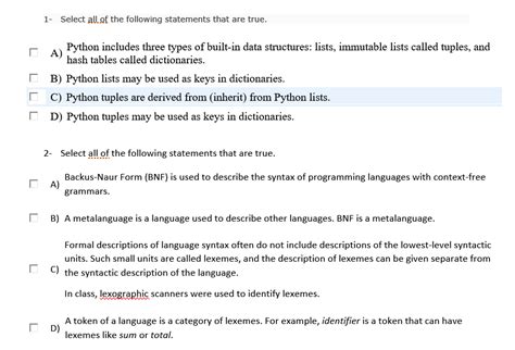 Solved Python Includes Three Types Of Built In Data Chegg Com