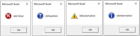 Vba Excel Msgbox
