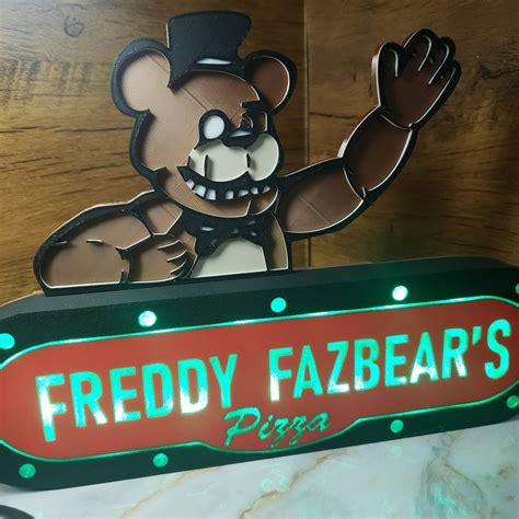 Freddy Fazbear Pizzeria Sign Etsy